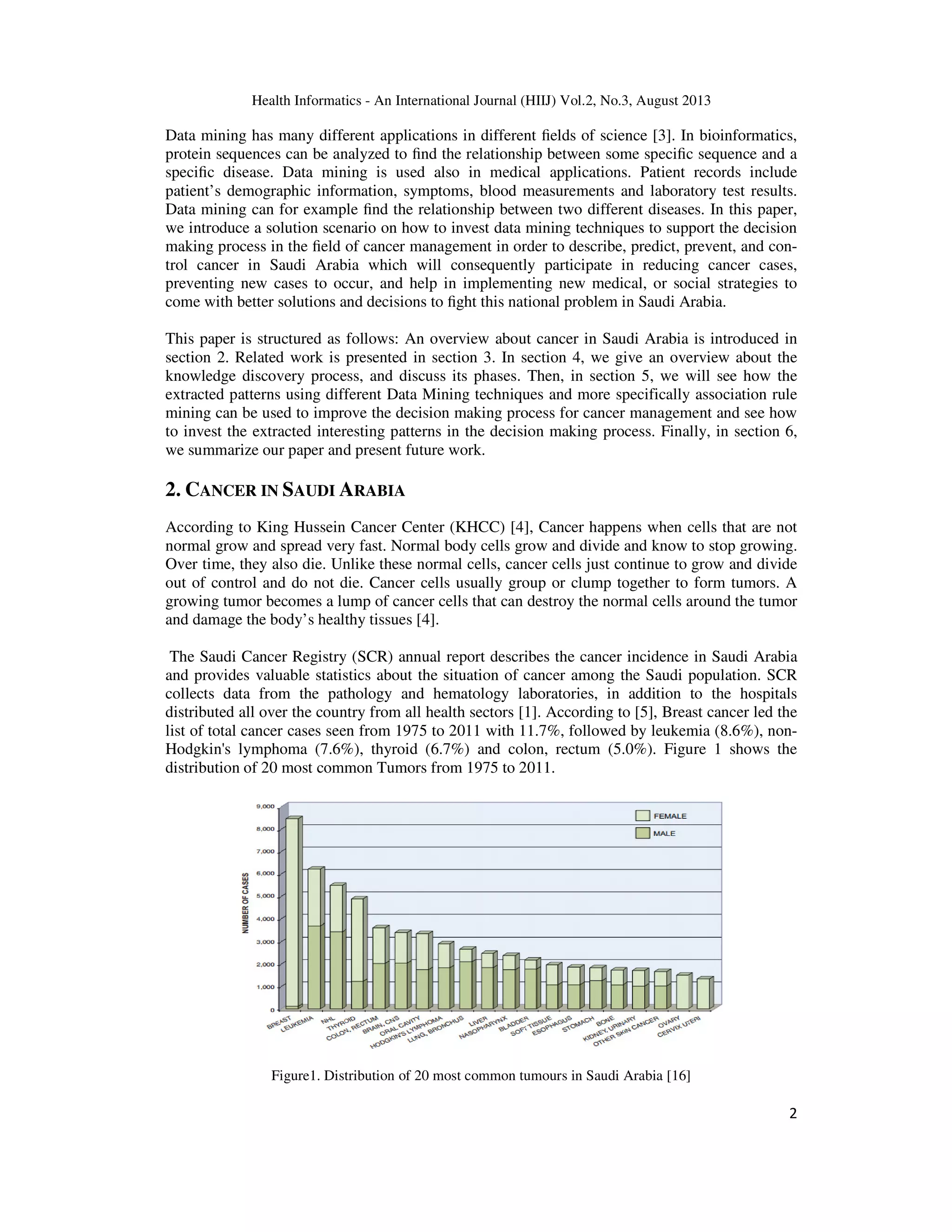 A KNOWLEDGE DISCOVERY APPROACH FOR BREAST CANCER MANAGEMENT IN THE ...