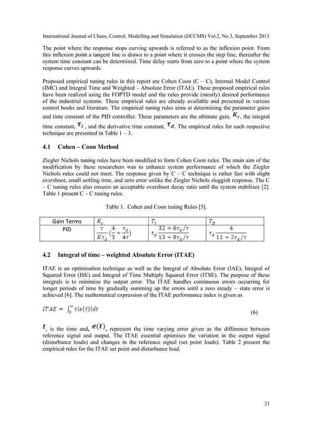 PERFORMANCE COMPARISON OF TWO CONTROLLERS ON A NONLINEAR SYSTEM | PDF