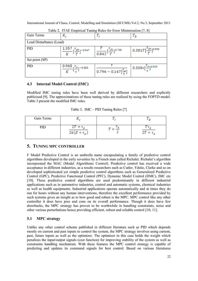PERFORMANCE COMPARISON OF TWO CONTROLLERS ON A NONLINEAR SYSTEM | PDF