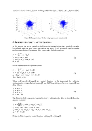 SYNCHRONIZATION OF A FOUR-WING HYPERCHAOTIC SYSTEM | PDF