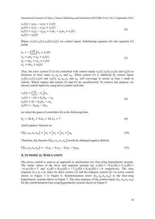 SYNCHRONIZATION OF A FOUR-WING HYPERCHAOTIC SYSTEM | PDF
