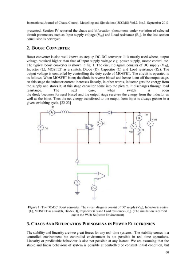 SIMULATIVE STUDY OF NONLINEAR DYNAMICS IN SINGLE STAGE BOOST CONVERTER ... SIMULATIVE STUDY OF NONLINEAR DYNAMICS IN SINGLE STAGE BOOST CONVERTER ...
