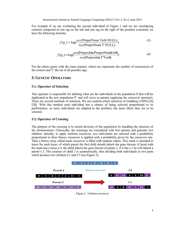 Genetic Approach For Arabic Part Of Speech Tagging | PDF