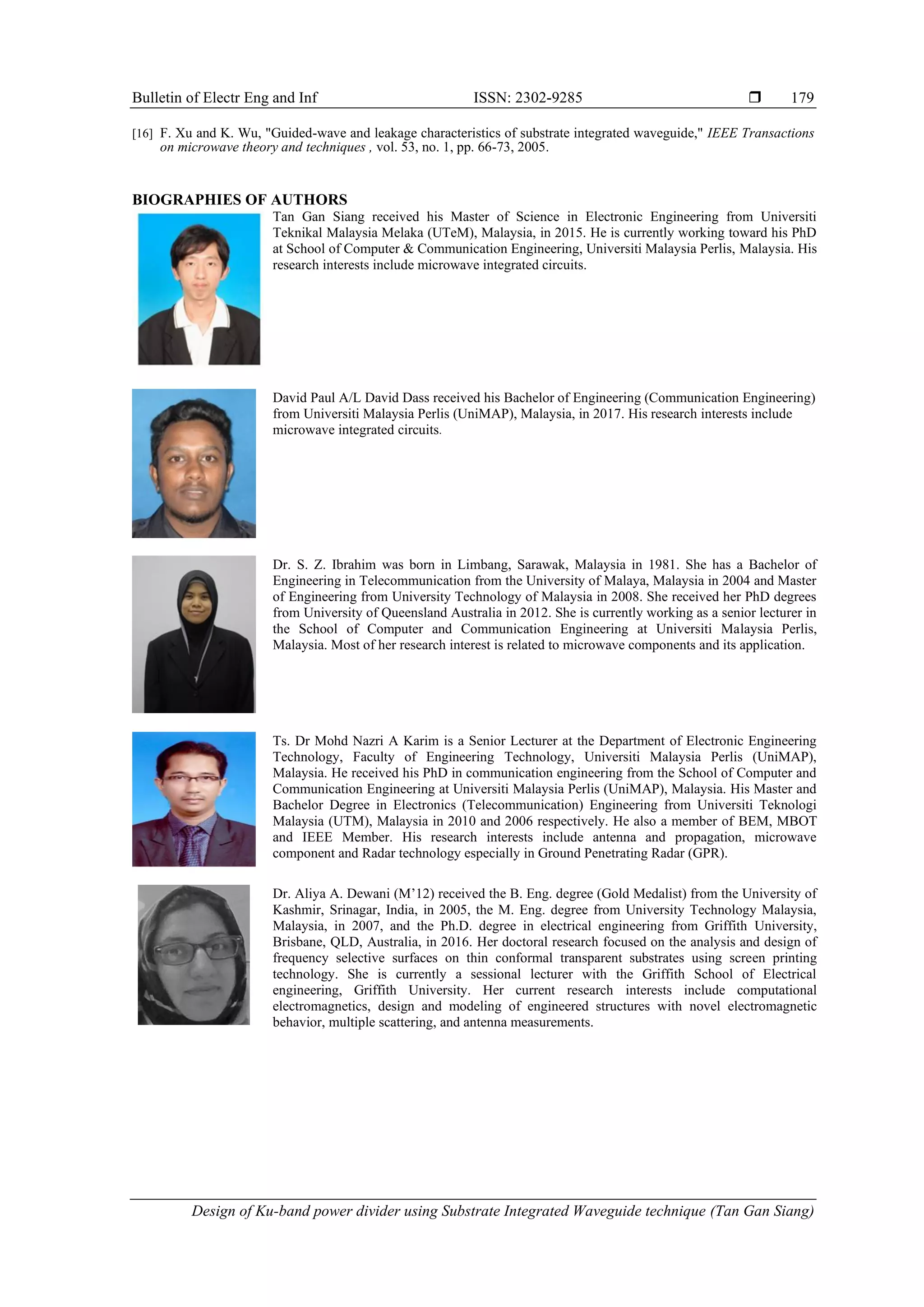 Design of Ku-band power divider using Substrate Integrated Waveguide ...