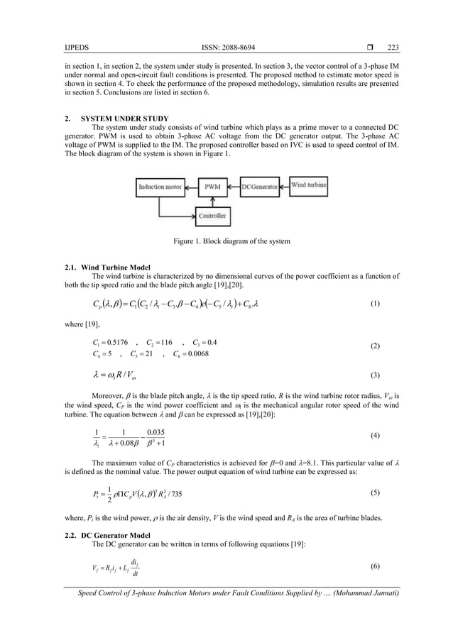 Speed Control of 3-phase Induction Motors under Fault Conditions ...