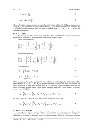 Speed Control of 3-phase Induction Motors under Fault Conditions ...