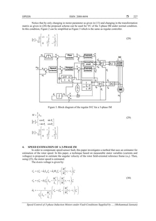Speed Control of 3-phase Induction Motors under Fault Conditions ...