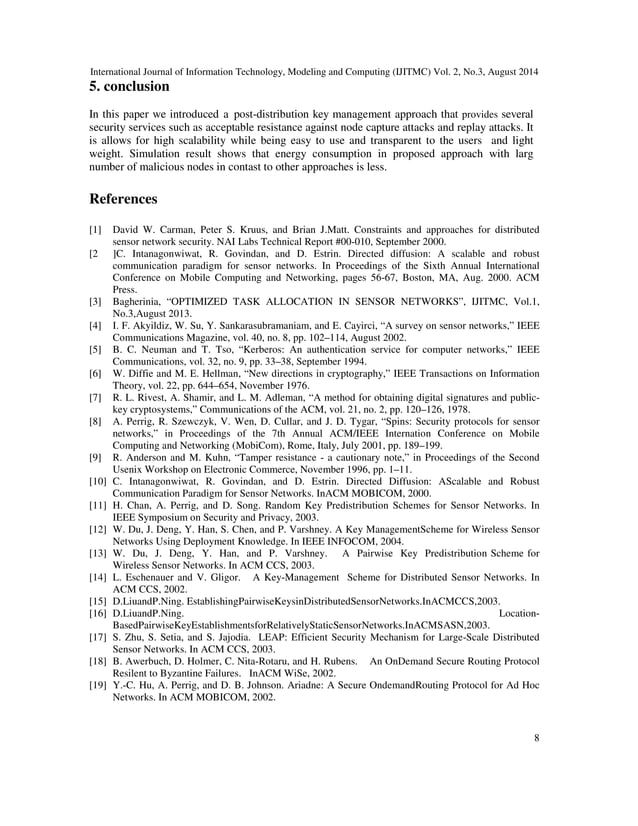 A Key Management Approach For Wireless Sensor Networks | PDF