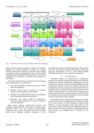 Design of an IT Capstone Subject - Cloud Robotics | PDF
