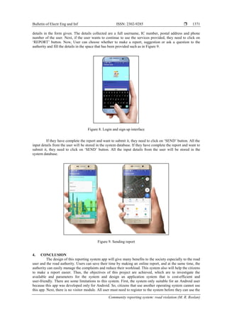 Community reporting system: road violation | PDF