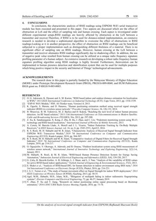 On the analysis of received signal strength indicator from ESP8266 | PDF