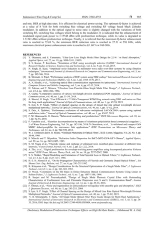 Duobinary modulation/predistortion techniques effects on high bit rate ...
