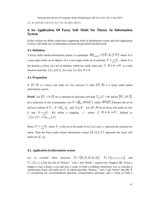 On Fuzzy Soft Multi Set and Its Application in Information Systems | PDF