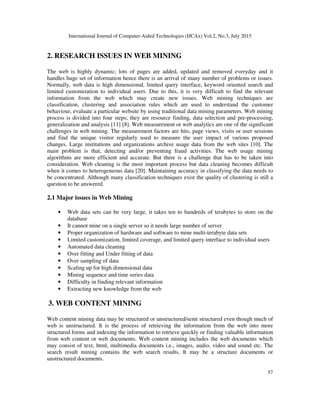 RESEARCH ISSUES IN WEB MINING | PDF