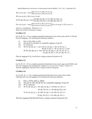 Common Fixed Point Theorems in Compatible Mappings of Type (P*) of Generalized Intuitionistic ...