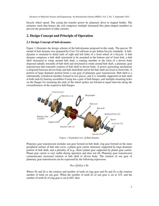 Design and Fabrication of Planetary Drive Magnet Pedal Power Hub-Dynamo | PDF