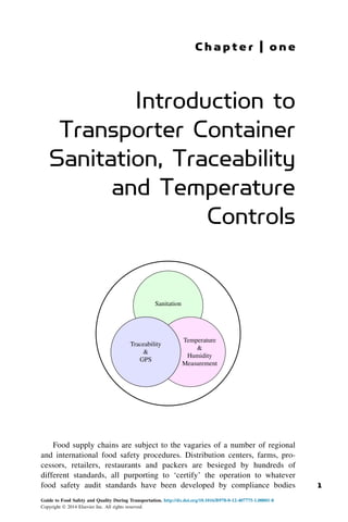 Guide To Food Safety And Quality During Transportation Controls ...