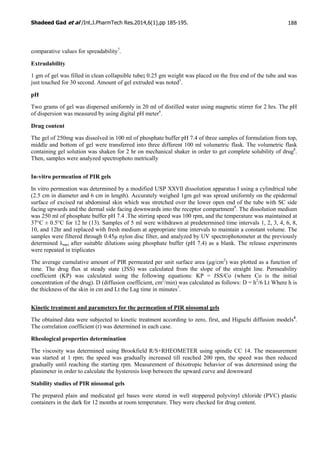 Piroxikam Niosomal Gel | PDF | Skin and Dermatology | Diseases and Conditions