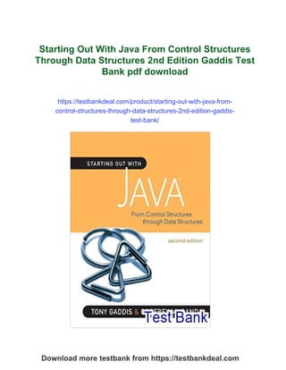 Starting Out With Java From Control Structures Through Data Structures ...