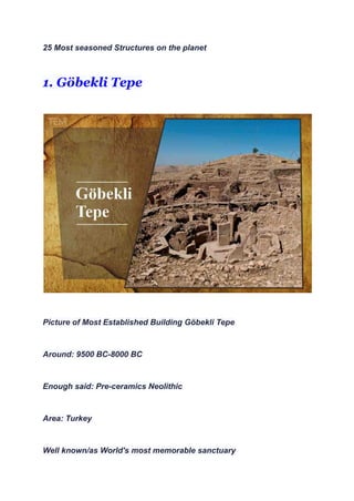 23 18_8_23 25 Oldest Buildings in the World that Continue to Withstand ...