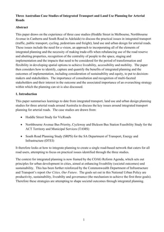 Alex Iljin Paper for 2011 AITPM Conference | PDF
