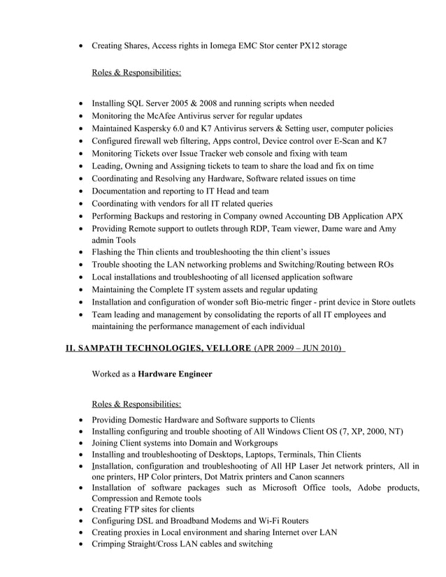 VIMAL resume | PDF