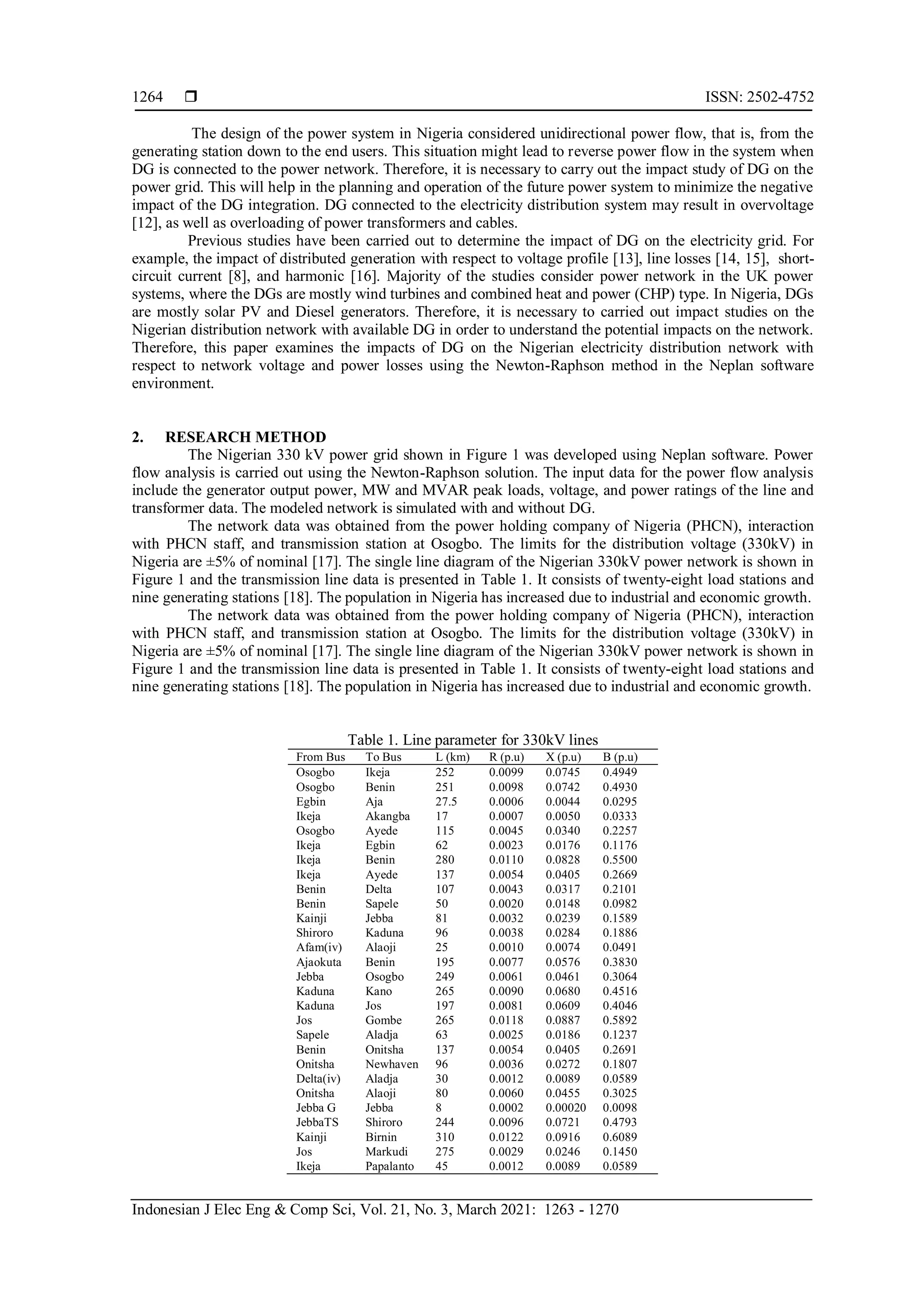 Impact of distributed generation on the Nigerian power network | PDF