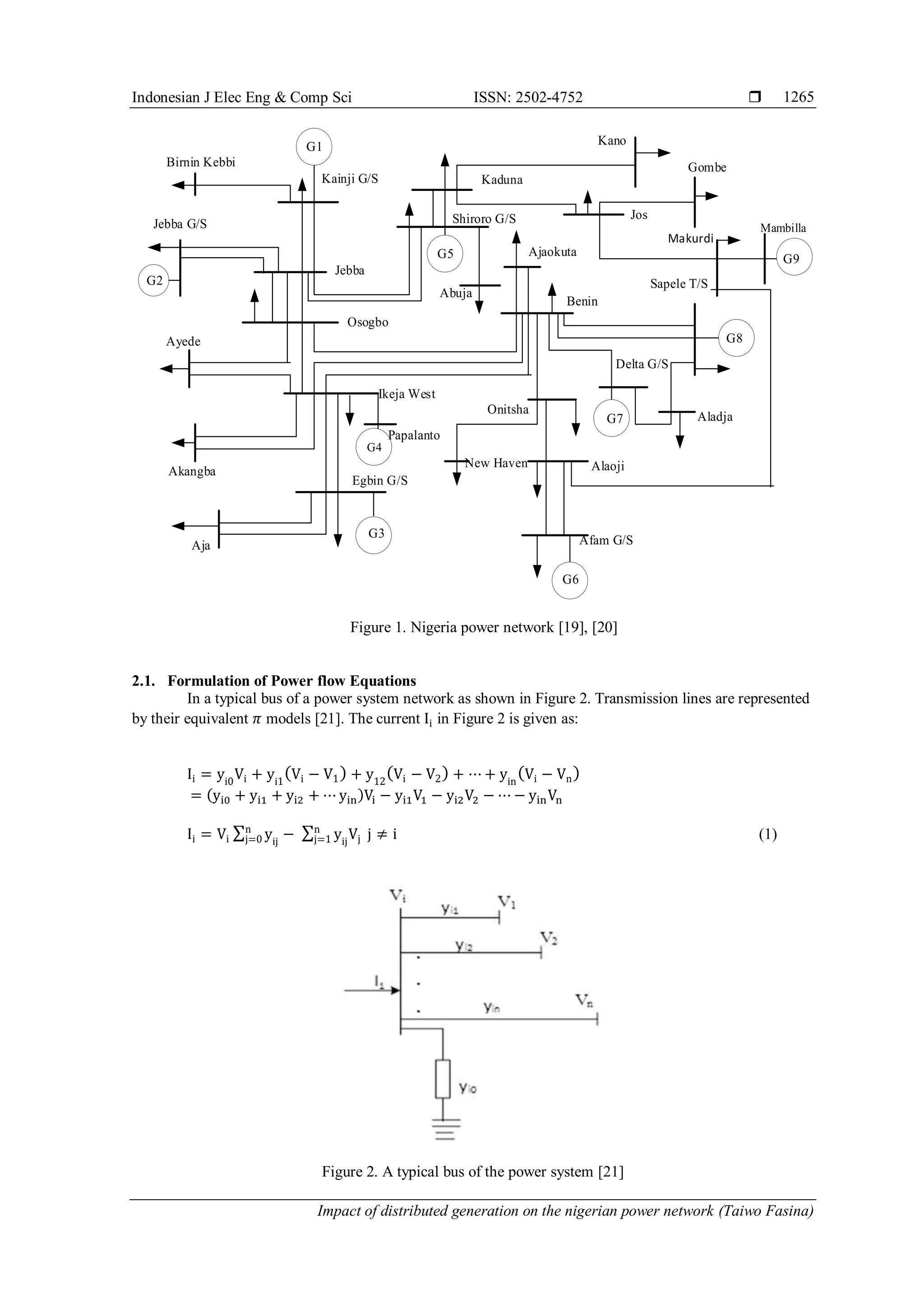Impact Of Distributed Generation On The Nigerian Power Network Pdf