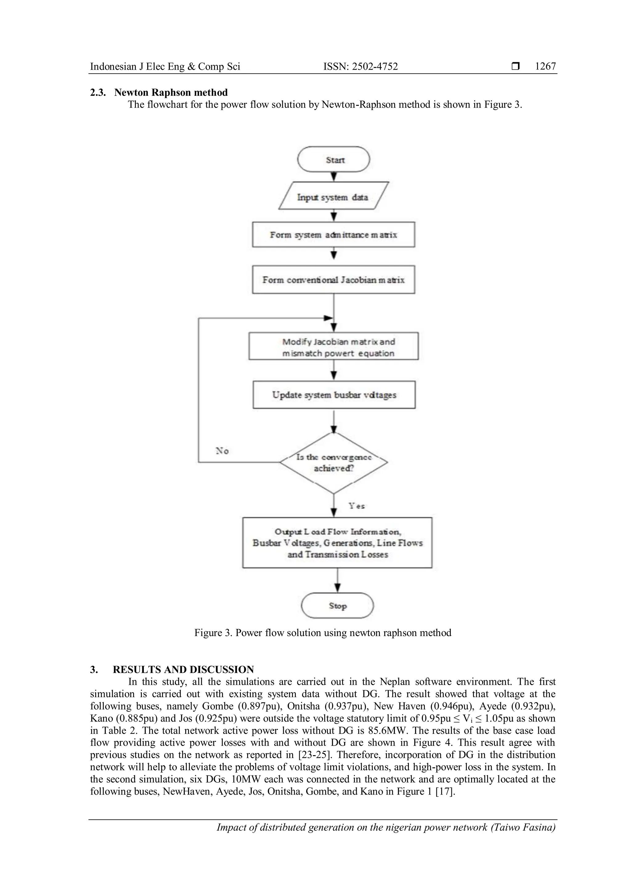 Impact Of Distributed Generation On The Nigerian Power Network Pdf