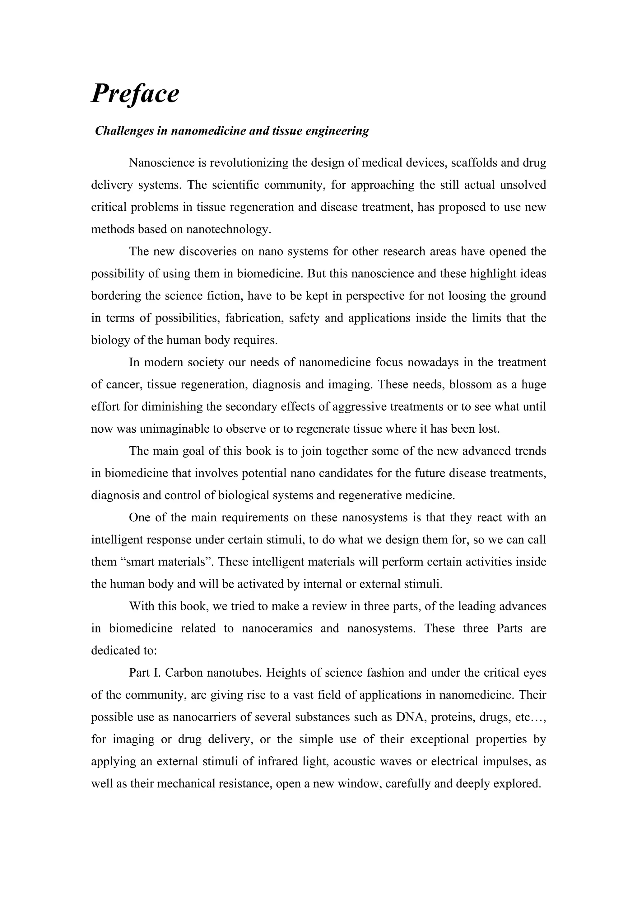 Advanced Bioceramics In Nanomedicine And Tissue Engineering Valletregi M | PDF