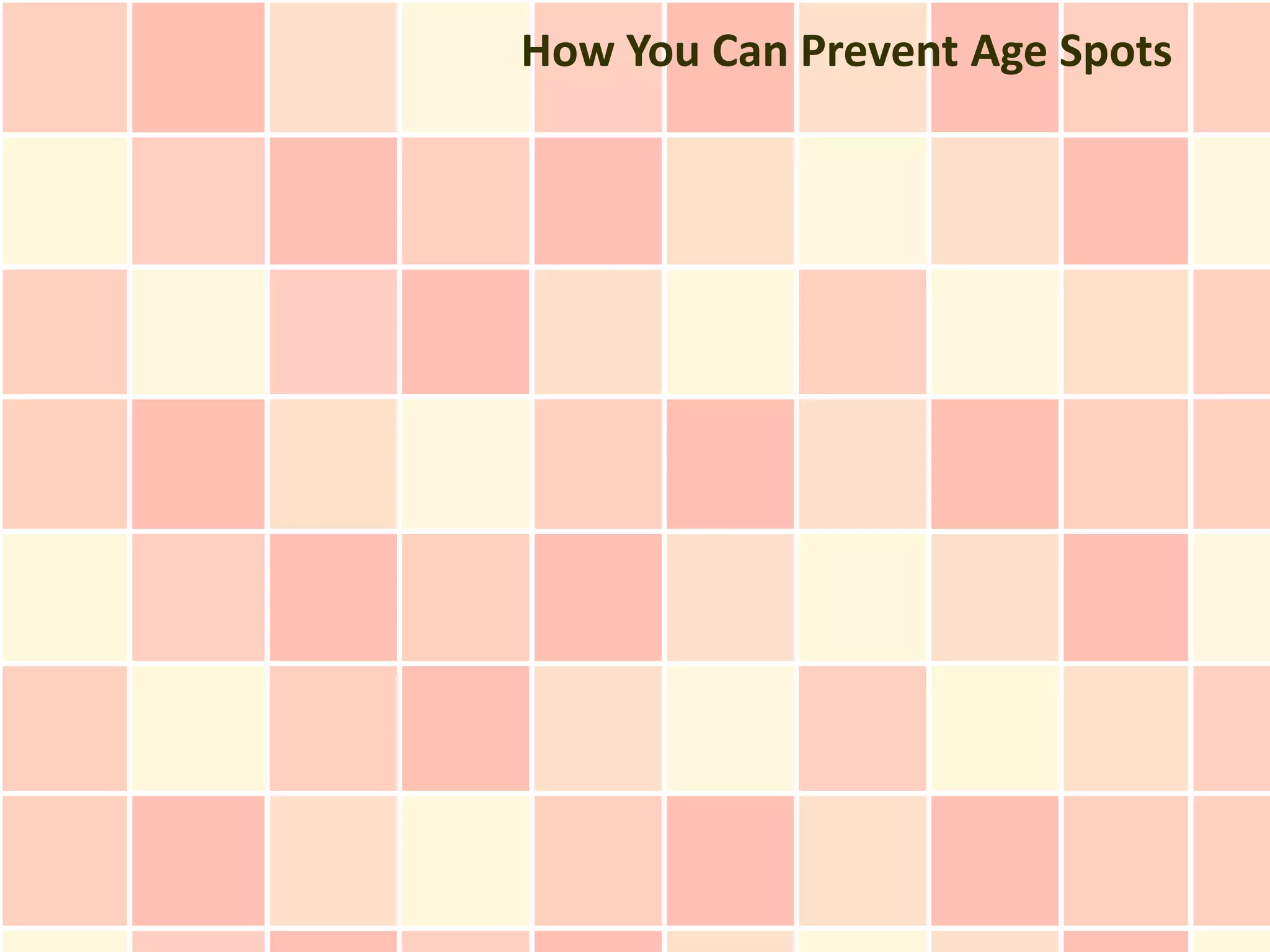 Are You Embarrassed By Age Spots? | PPTX