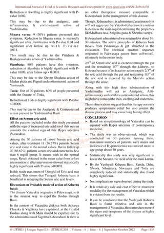 A Clinical Study to Evaluate the Efficacy of Yasthyadi Ksheera Basti in ...