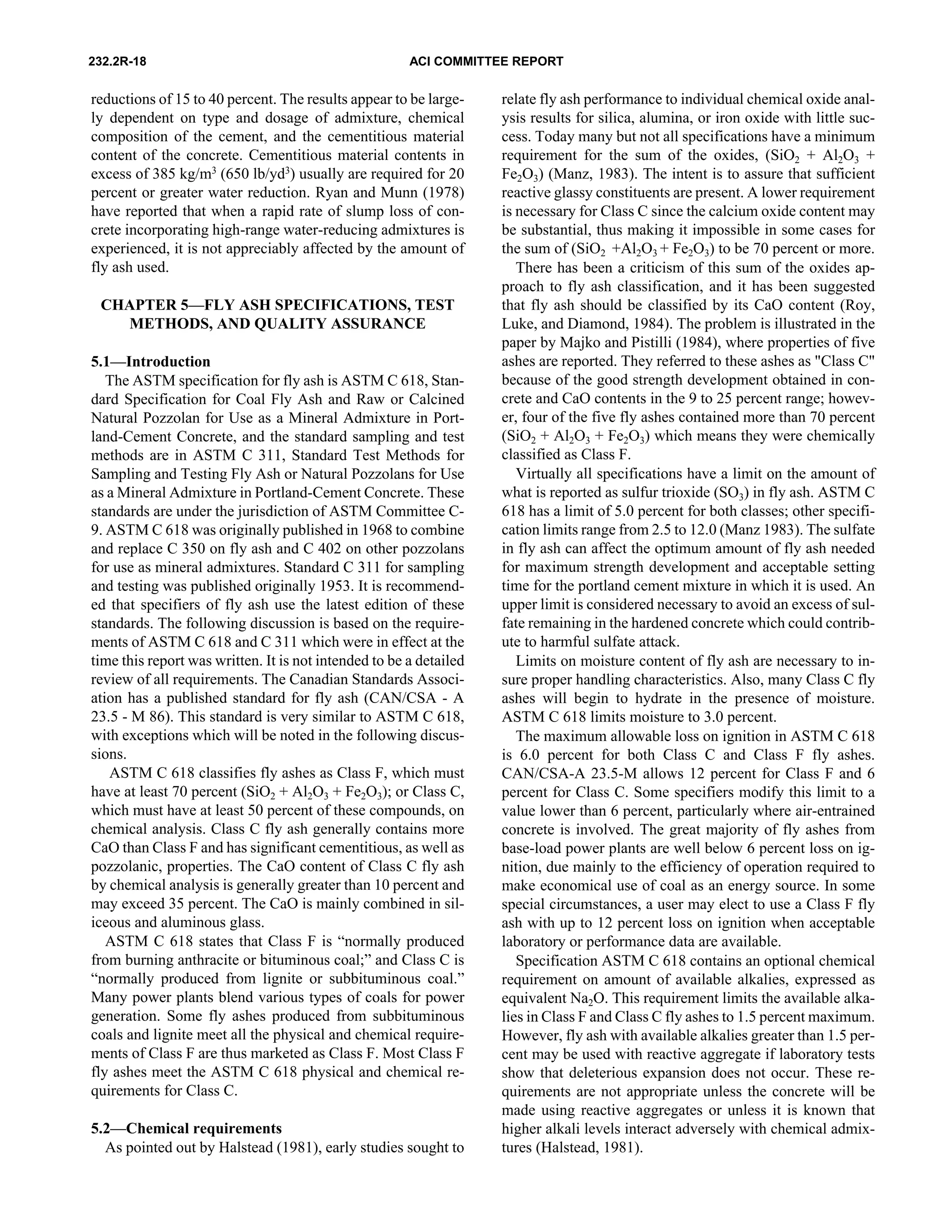 232.2 r 96 - use of fly ash in concrete | PDF