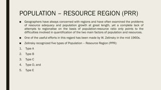 Population - Resource Regions ( After Zelinsky ) | PPTX