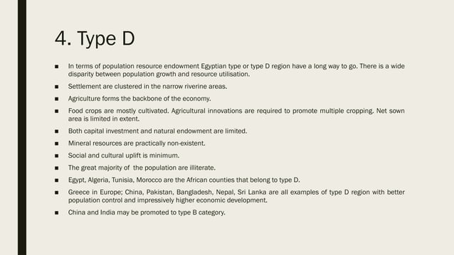 Population - Resource Regions ( After Zelinsky ) | PPTX