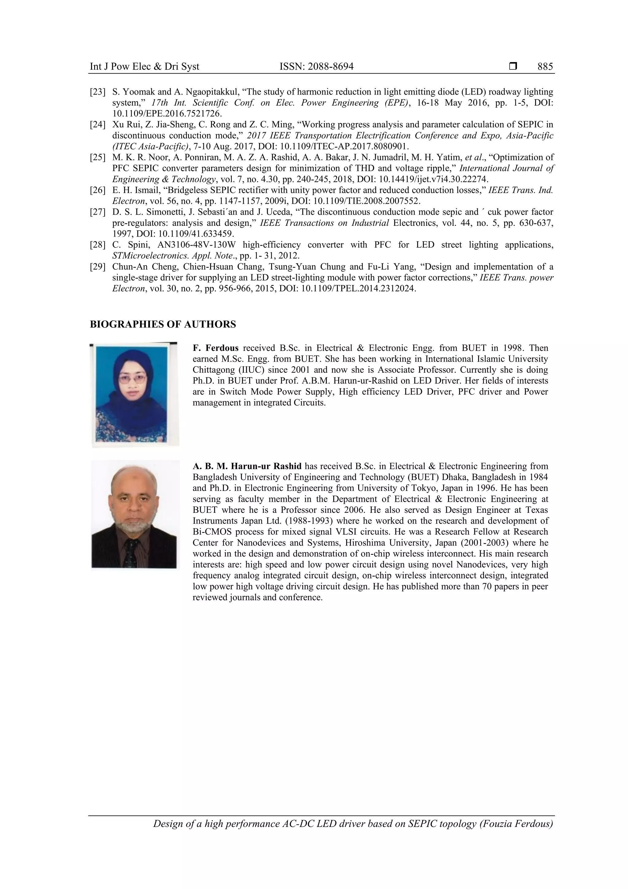 Design of a high performance AC-DC LED driver based on SEPIC topology | PDF