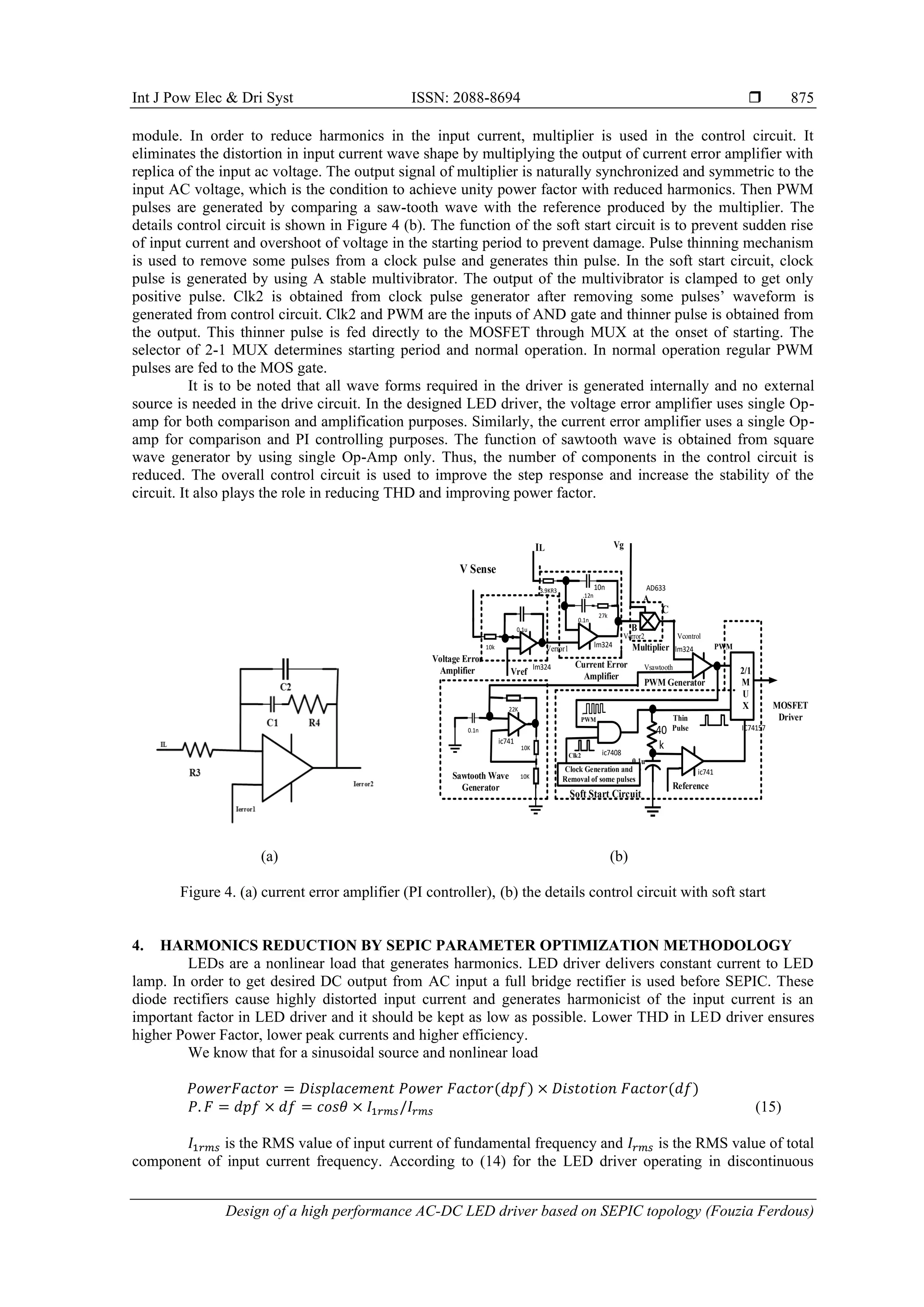 Design of a high performance AC-DC LED driver based on SEPIC topology | PDF