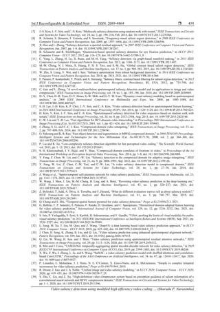 Video saliency detection using modified high efficiency video coding and background modelling | PDF
