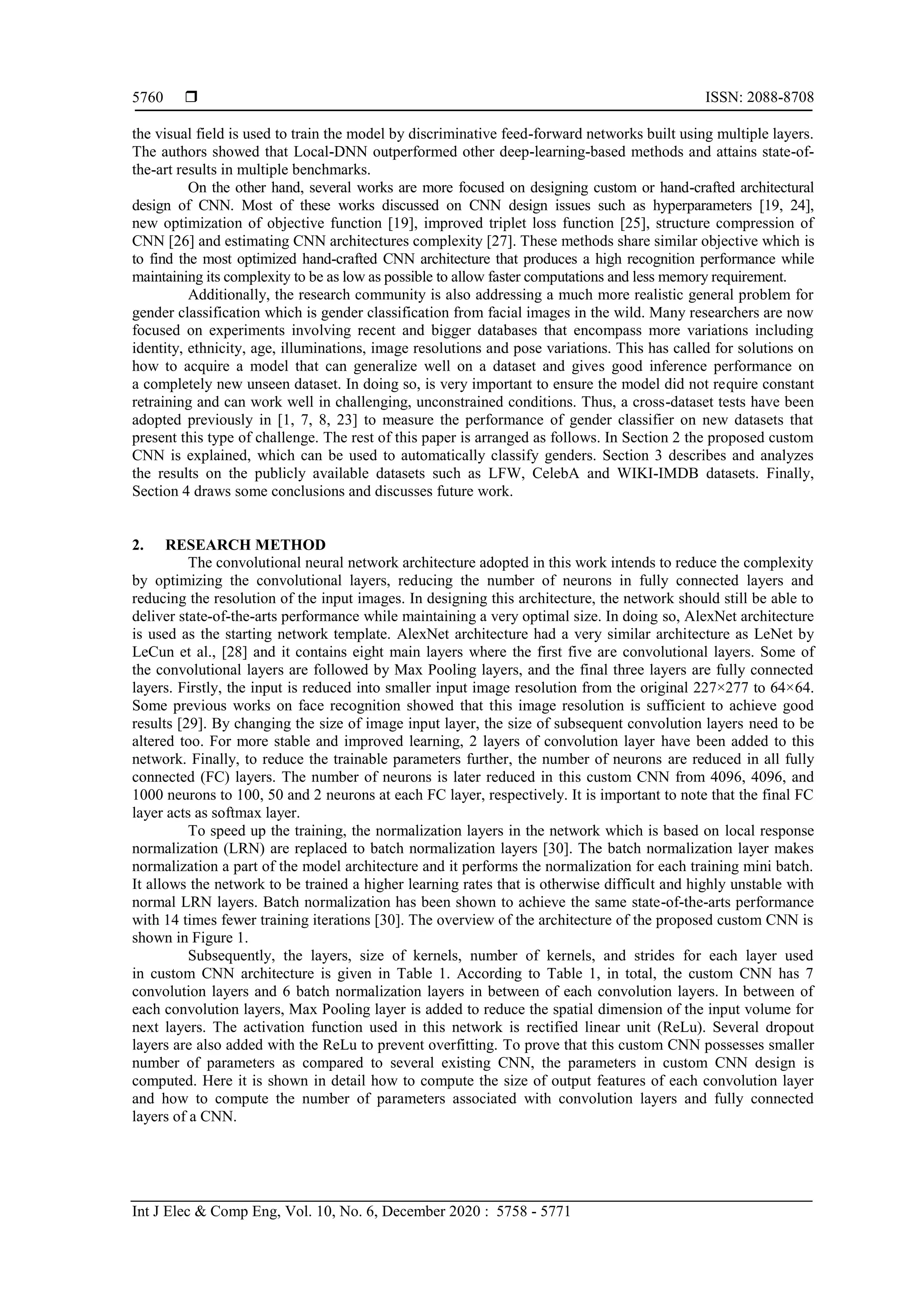 Gender Classification Using Custom Convolutional Neural Networks 9804