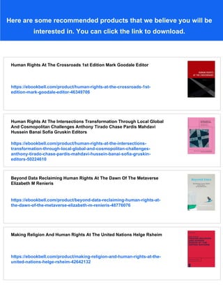 Human Rights At The Un The Political History Of Universal Justice Roger ...