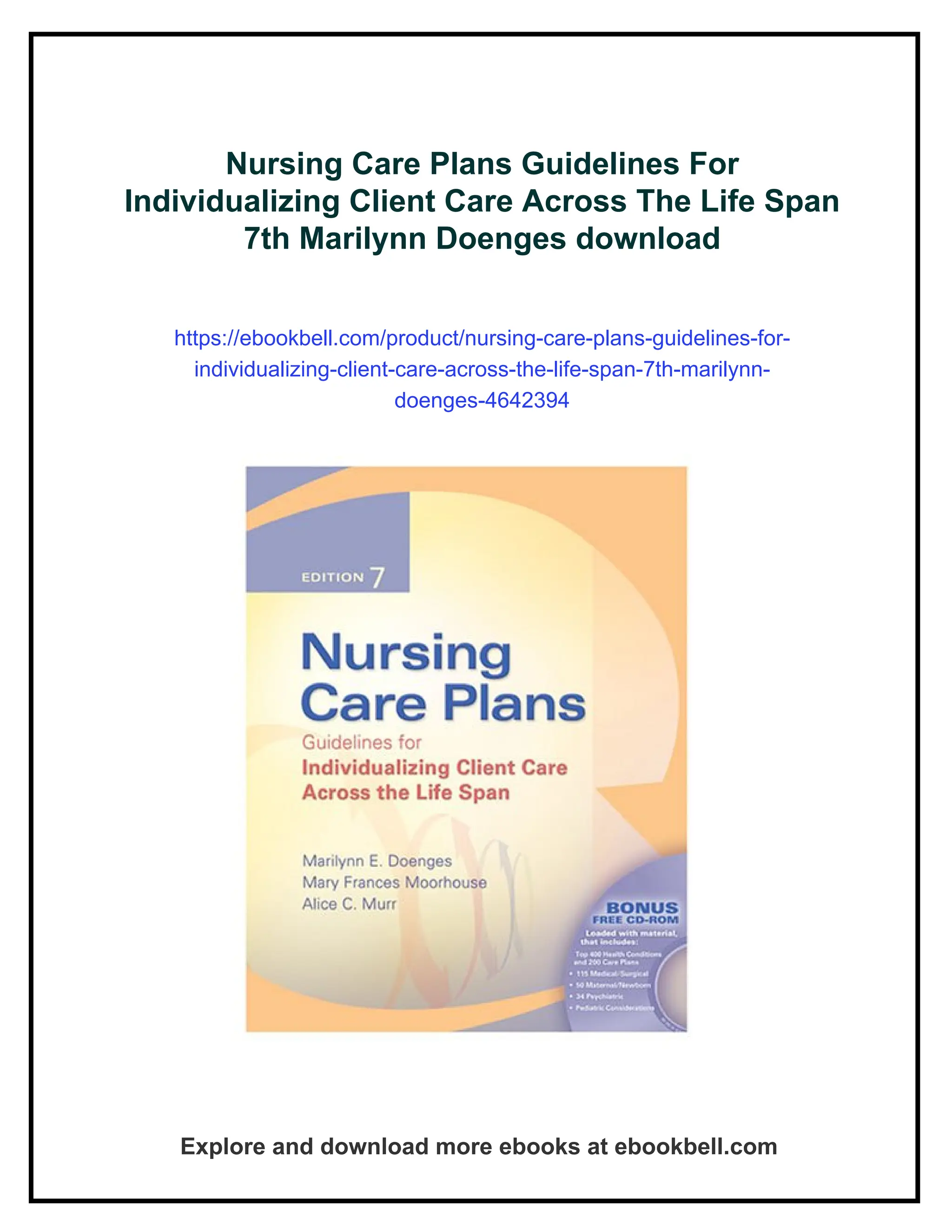 Nursing Care Plans Guidelines For Individualizing Client Care Across ...