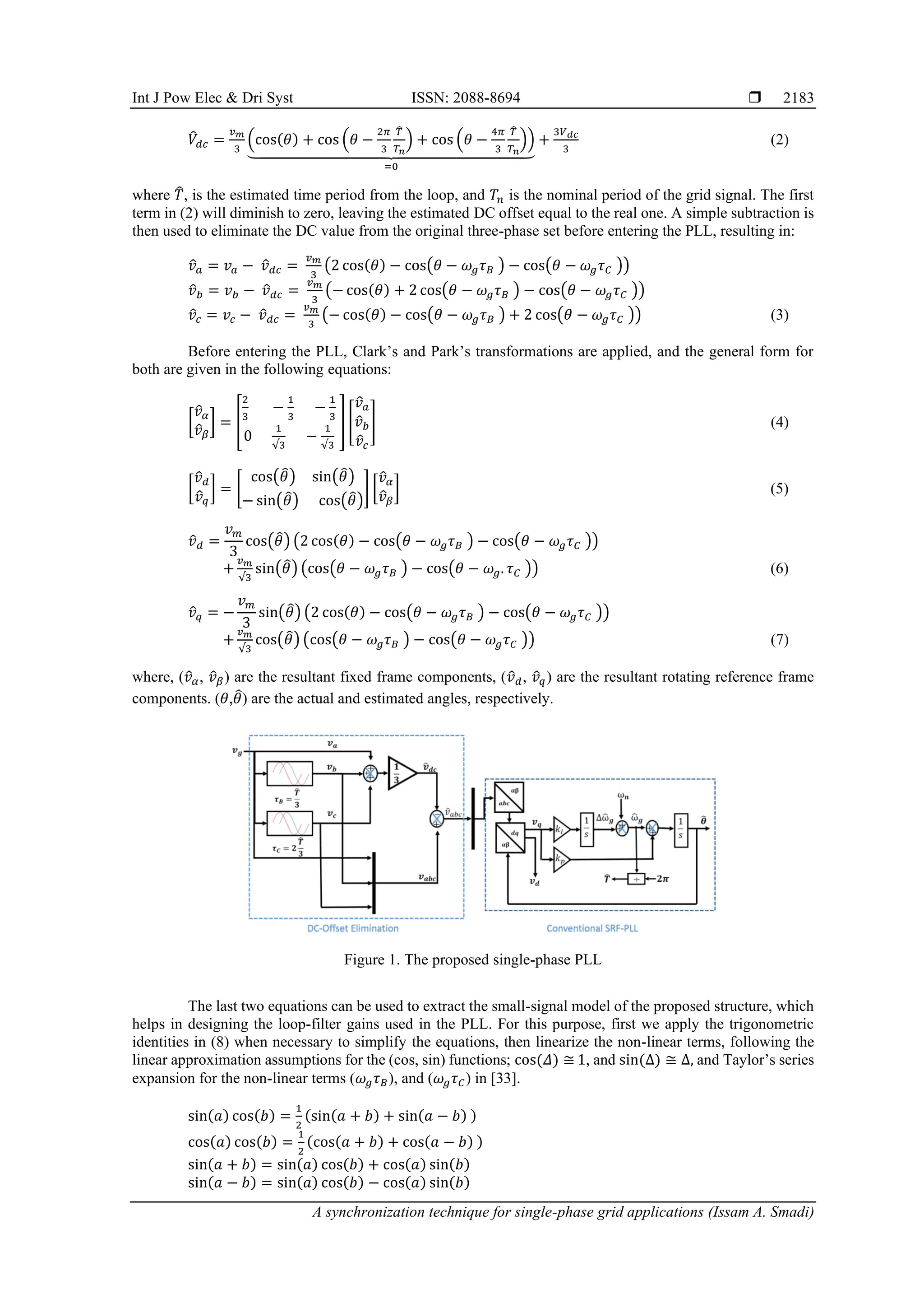 A synchronization technique for single-phase grid applications | PDF