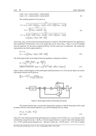 A synchronization technique for single-phase grid applications | PDF