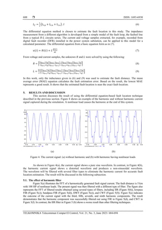 Differential equation fault location algorithm with harmonic effects in power system | PDF