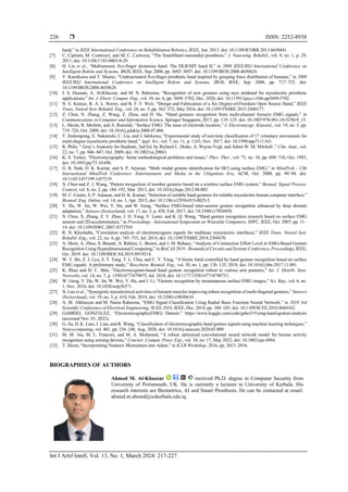 Using deep neural networks in classifying electromyography signals for hand gestures | PDF