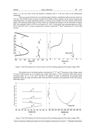 Selective Harmonic Elimination Based on Newton-raphson Method for ...
