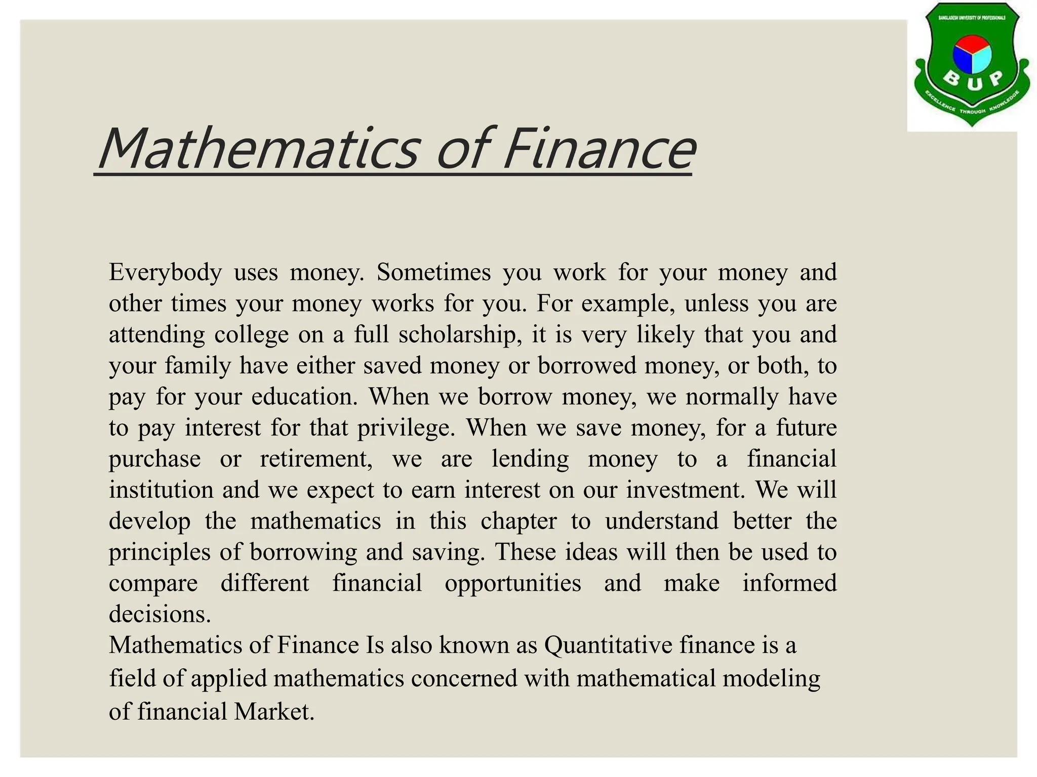 Mathematics of Finance Presentation.pptx