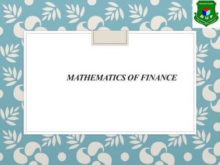 Mathematics of Finance Presentation.pptx