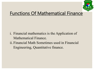 Mathematics of Finance Presentation.pptx