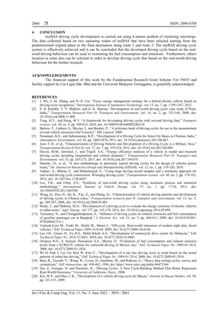 myBas driving cycle for Kuala Terengganu city | PDF | Auto Type ...